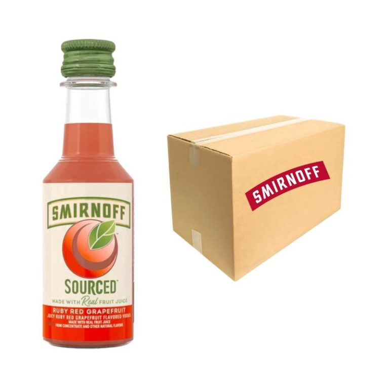 SMIRNOFF Sourced Ruby Red Vodka 50 ml - Crown Wine and Spirits